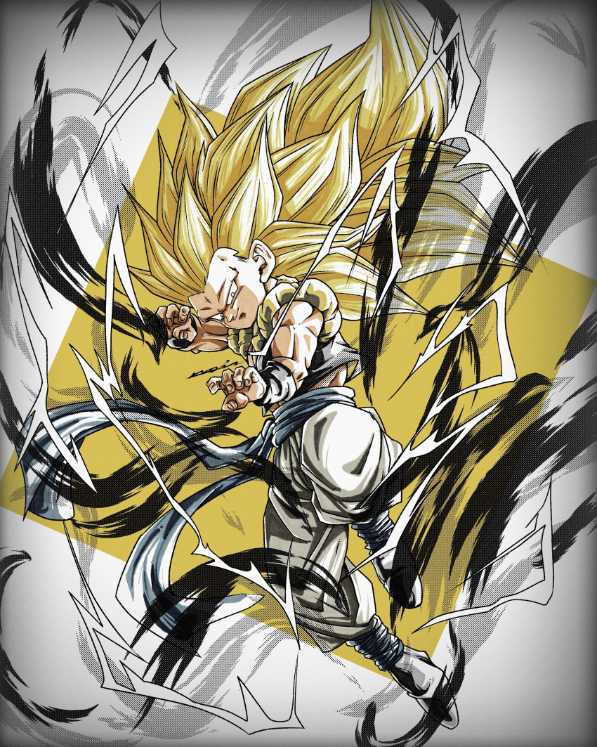 Safebooru - 1boy absurdres black vest blonde hair dragon ball dragon ...
