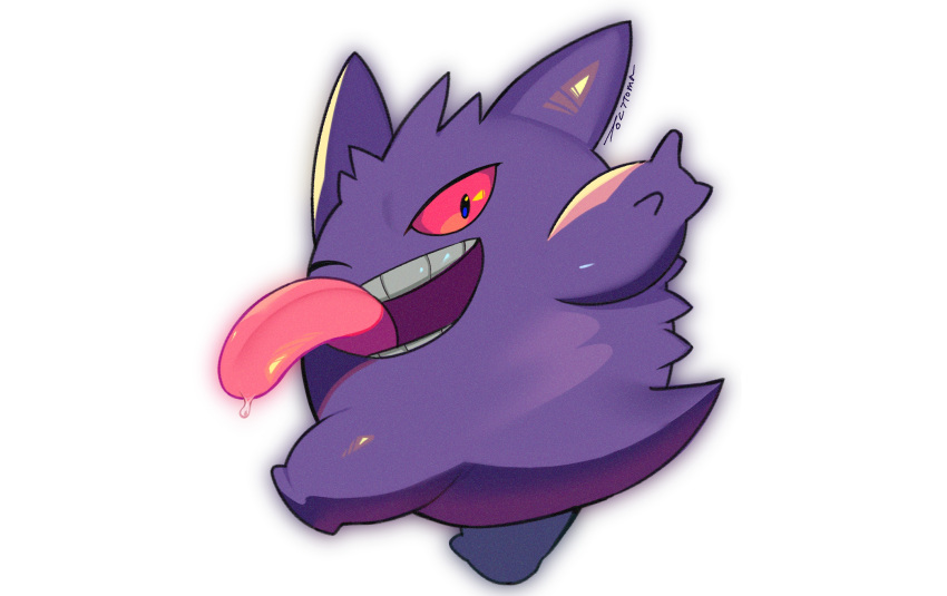 Safebooru - ;d = (9 yawbus) commentary request full body gengar highres ...