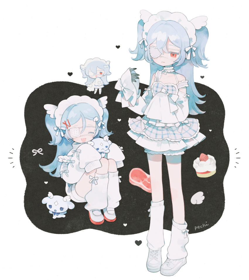 Safebooru - 1girl :3 artist name asymmetrical legwear bell sleeves ...