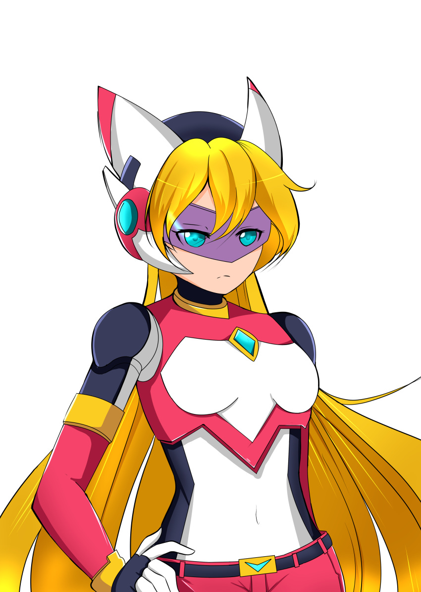 Safebooru - 1girl abs absurdres alternate costume alternate hairstyle antennae armor belt blonde ...