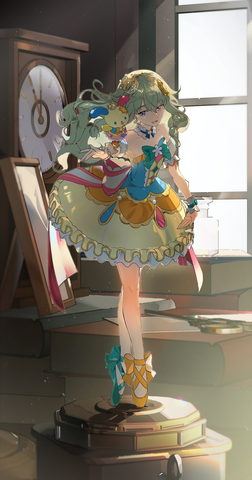 Safebooru - 1girl absurdres animal animal on arm arm up asymmetrical ...