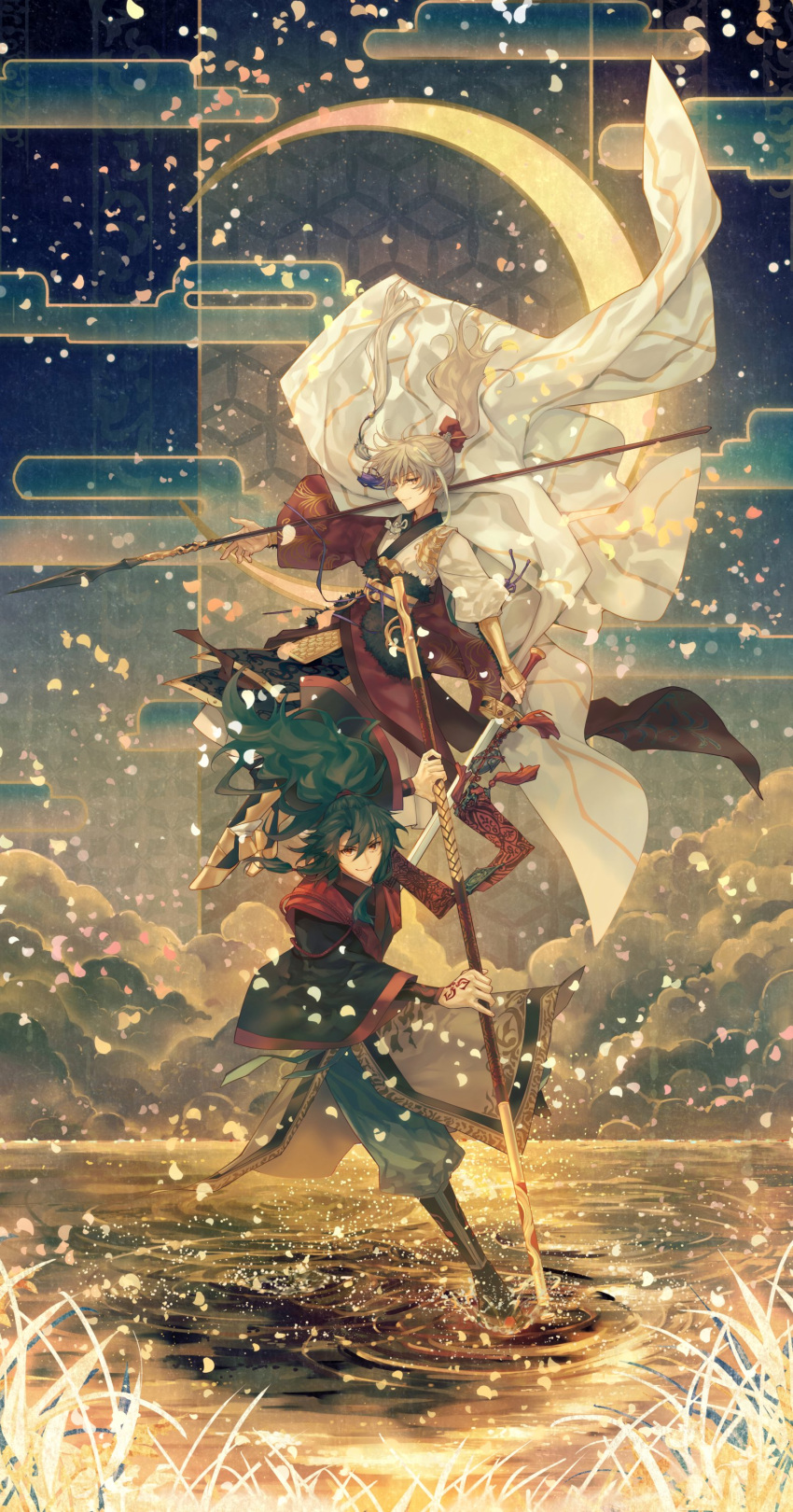 Safebooru - 2boys absurdres afloat archer (fate/samurai remnant) arm ...