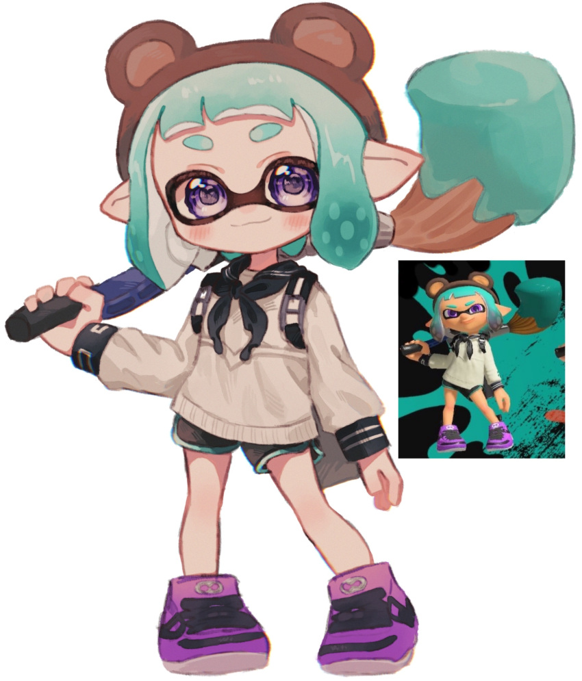 Safebooru - 1girl animal ear hairband animal ears bear ears black ...