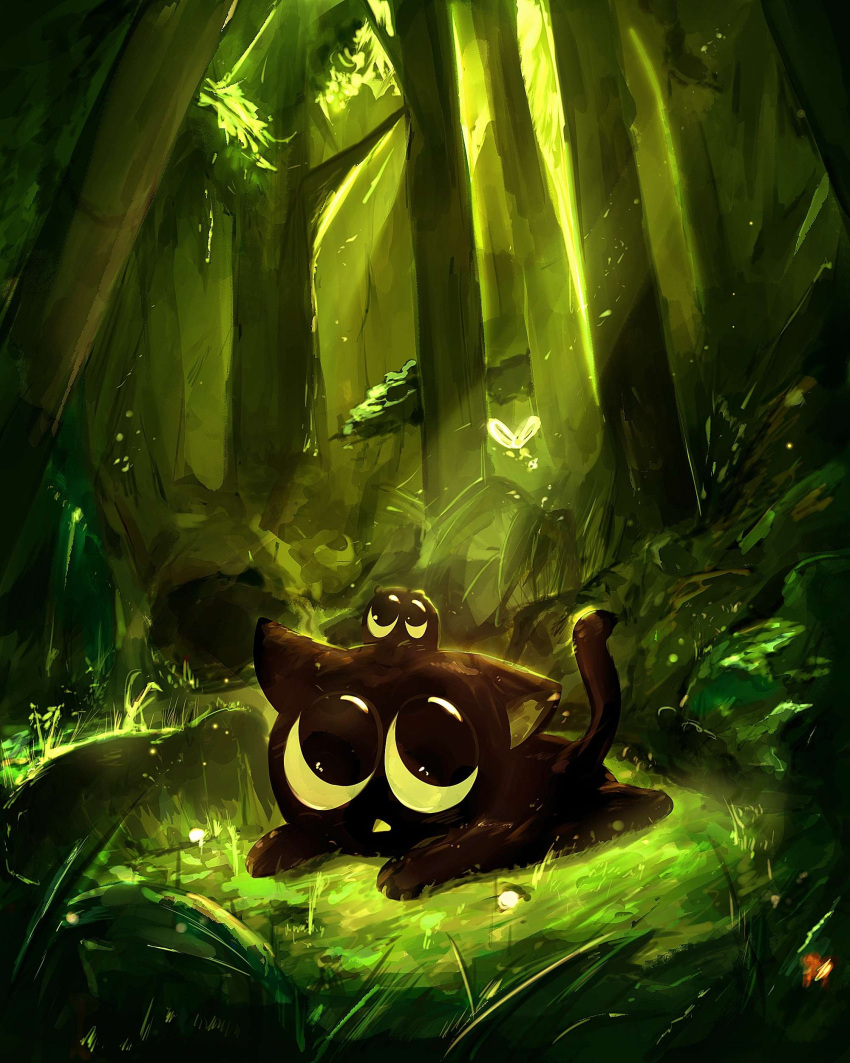 Safebooru - absurdres animal focus black cat cat hashtag-only commentary heixiu highres luo ...