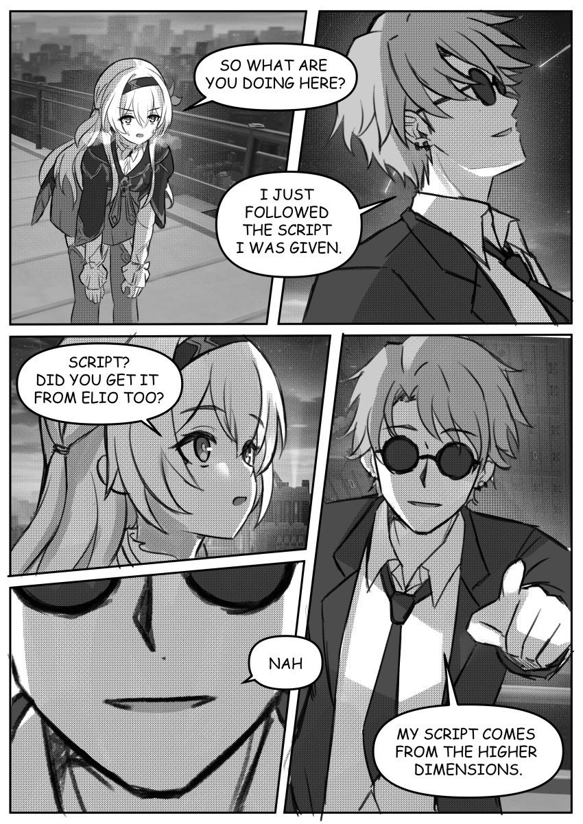 Safebooru - absurdres building collared shirt comic cropped jacket english text firefly (honkai ...