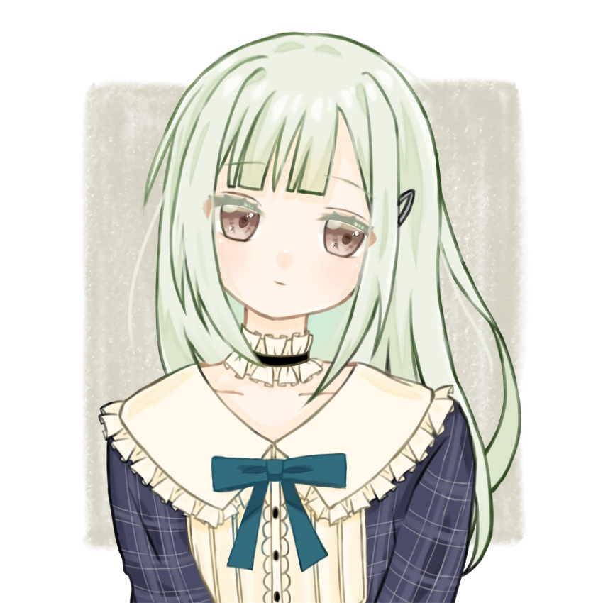 Safebooru - 1girl bang dream! bang dream! it's mygo!!!!! black choker blue dress blue ribbon ...