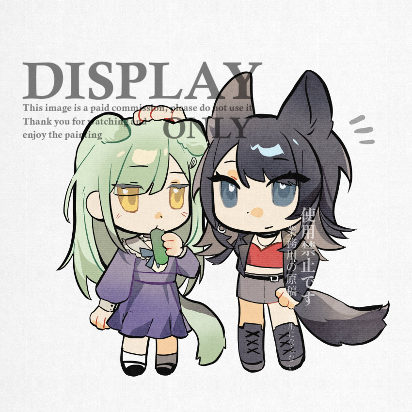 Safebooru - 1 (mmsgiy) 2girls animal ears bang dream! bang dream! it's mygo!!!!! black choker ...