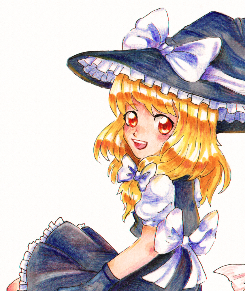 Safebooru - 1girl back bow black gloves black hat black skirt black ...