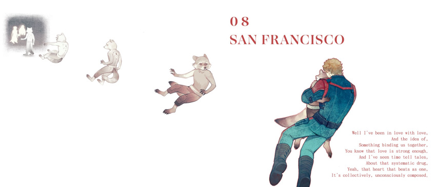 Safebooru - 2girls 3boys animal ears black pants blonde hair english ...