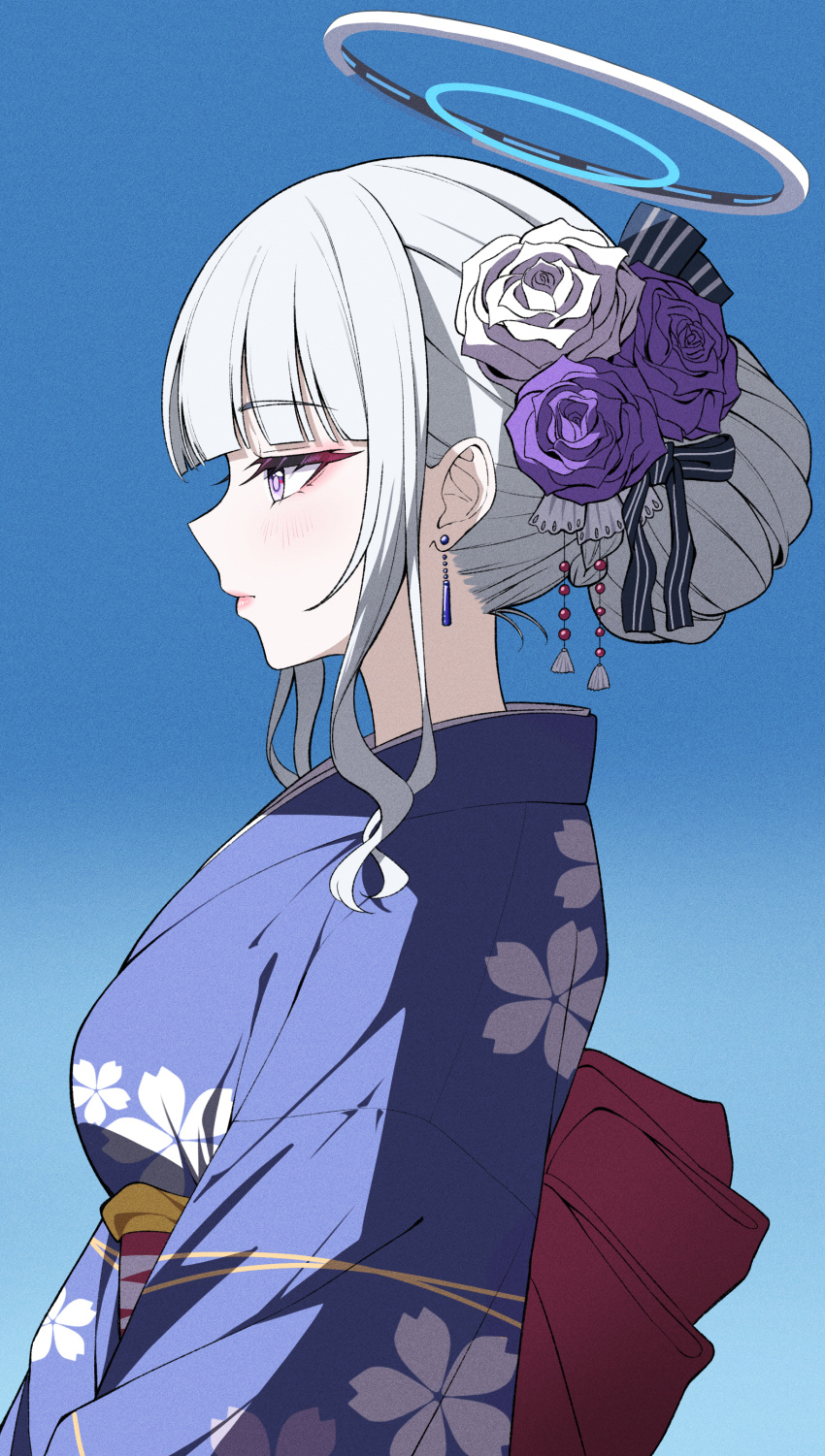 Safebooru 1girl Absurdres Alternate Costume Alternate Hairstyle Blue 3234