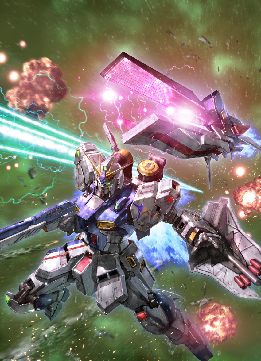 Safebooru - battle beam rifle char's counterattack commentary request ...