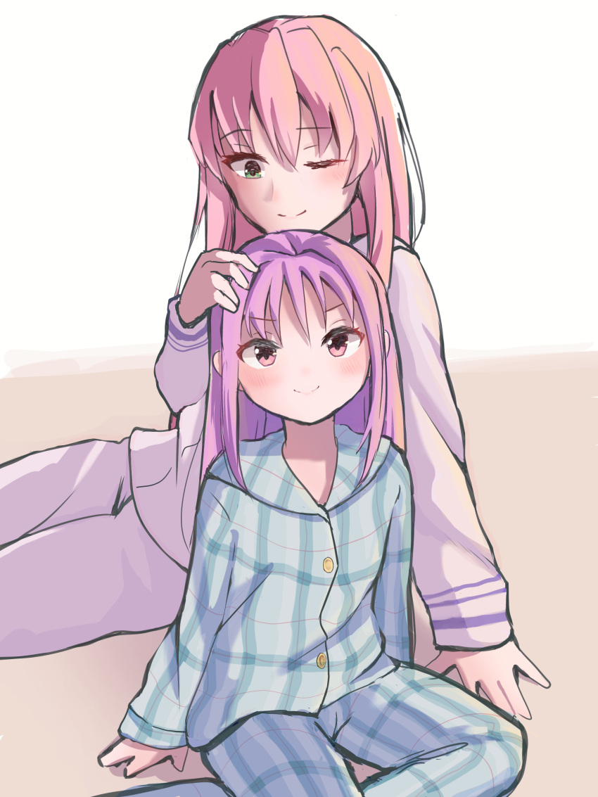 Safebooru - 2girls absurdres aikawa megumi blush green eyes heaven burns red highres kunimi tama ...