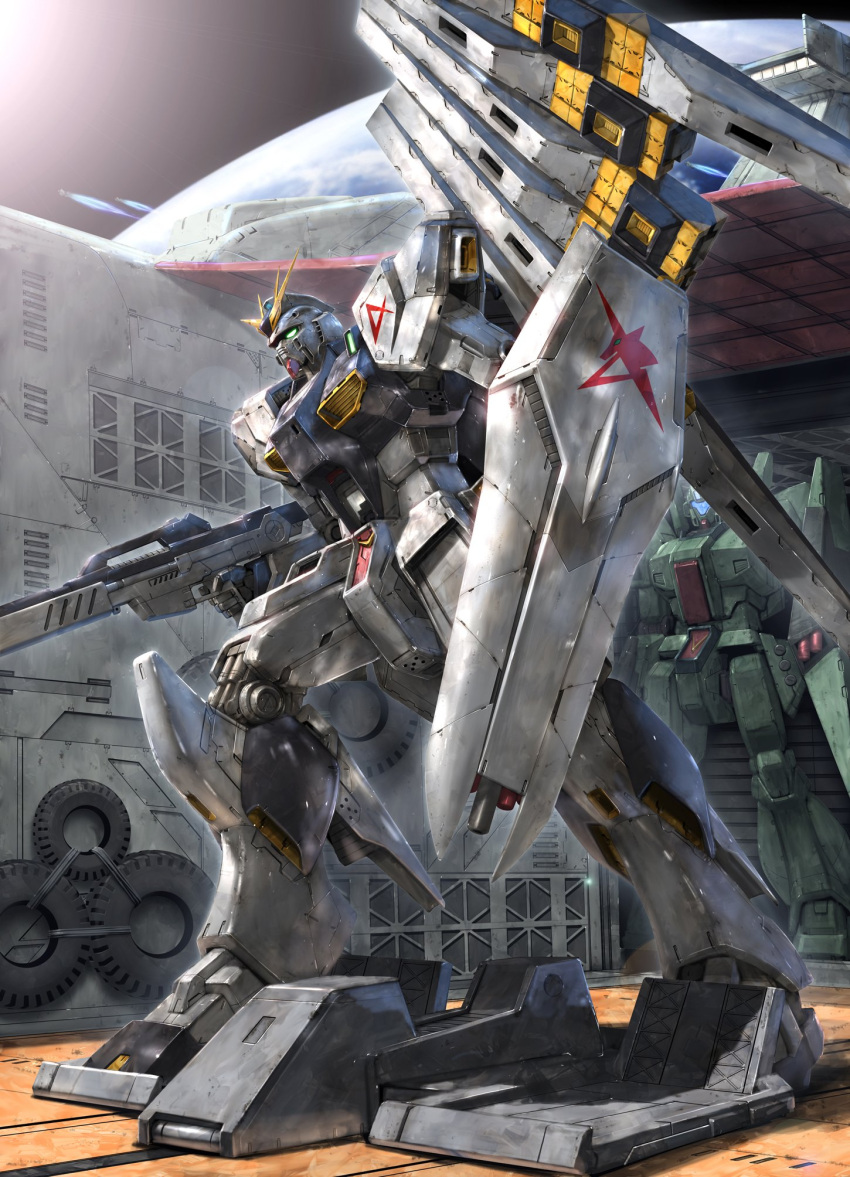 Safebooru - beam rifle box art char's counterattack commentary request ...