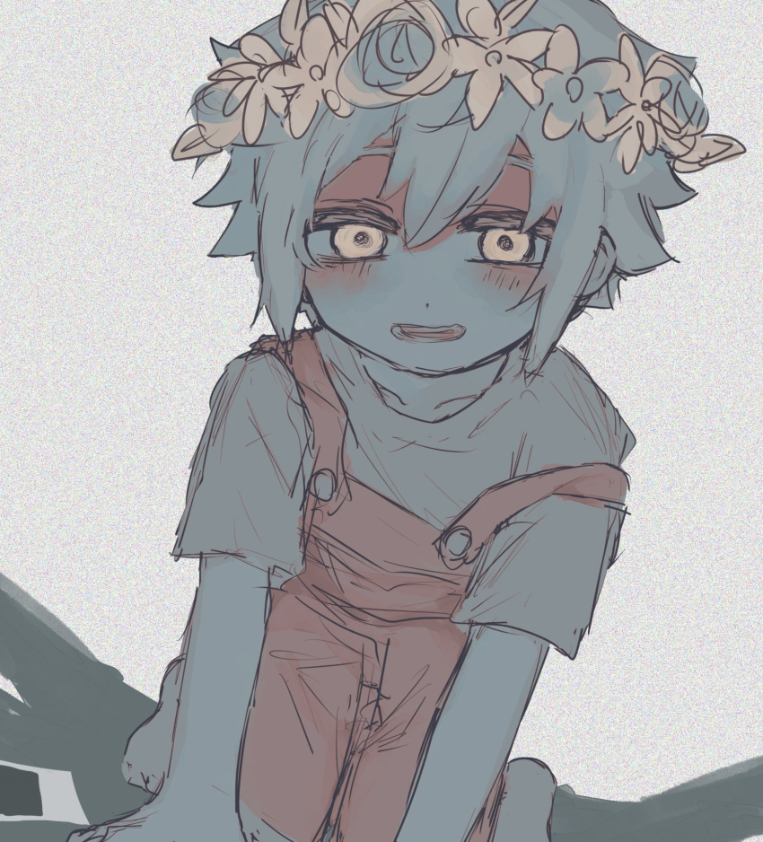 Safebooru - 1boy all fours basil (headspace) (omori) basil (omori ...