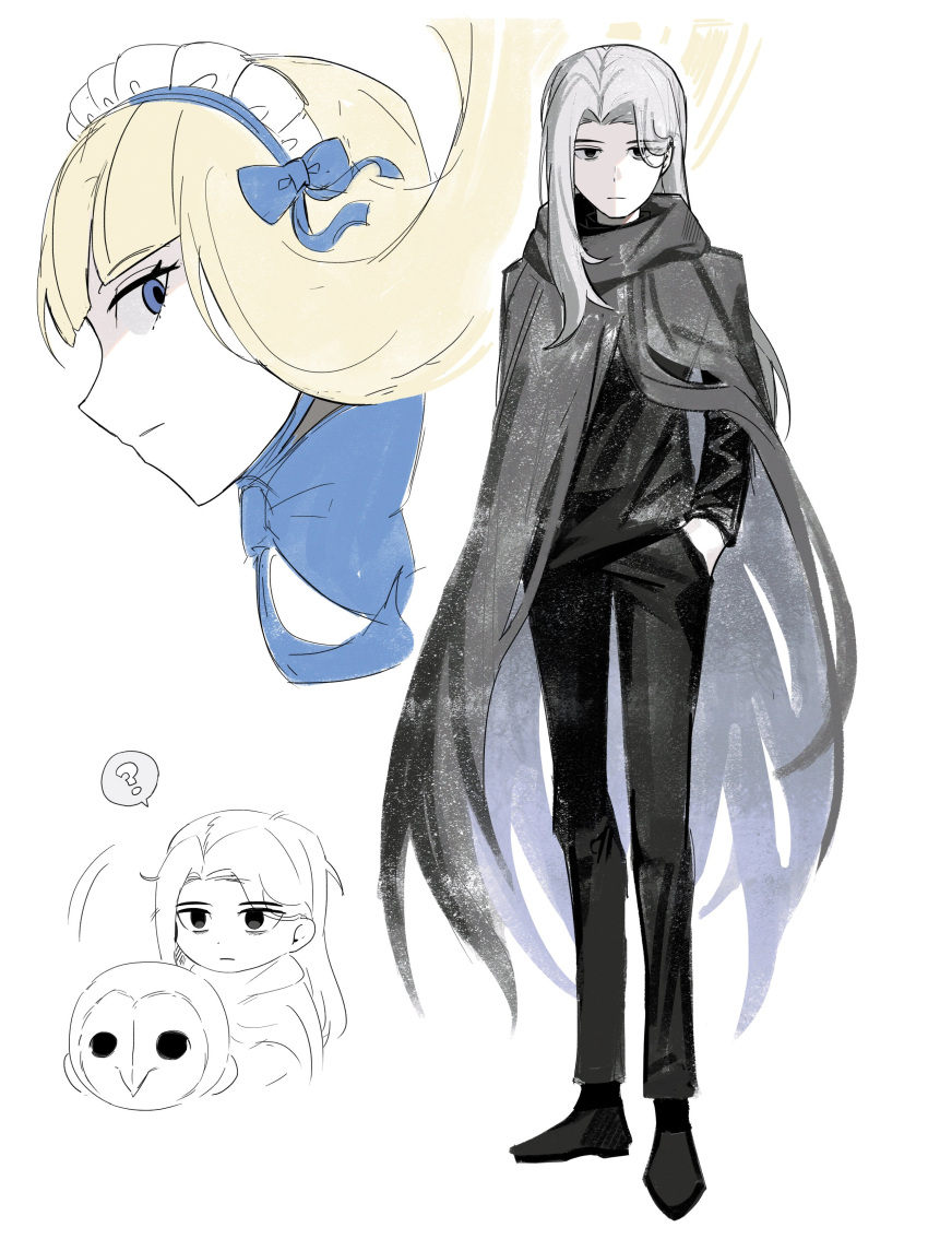 Safebooru - 1boy 1girl absurdres asdf1211950 black eyes black jacket black pants black souls ...