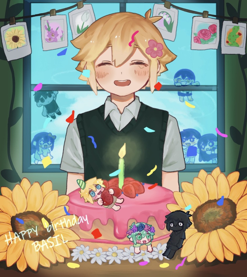 Safebooru - 2girls 6+boys antenna hair aubrey (headspace) (omori ...