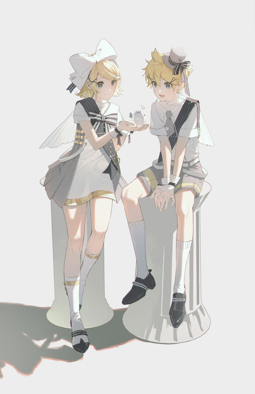 Safebooru - 1boy 1girl absurdres animal belt bird black footwear blonde hair boots bow ...