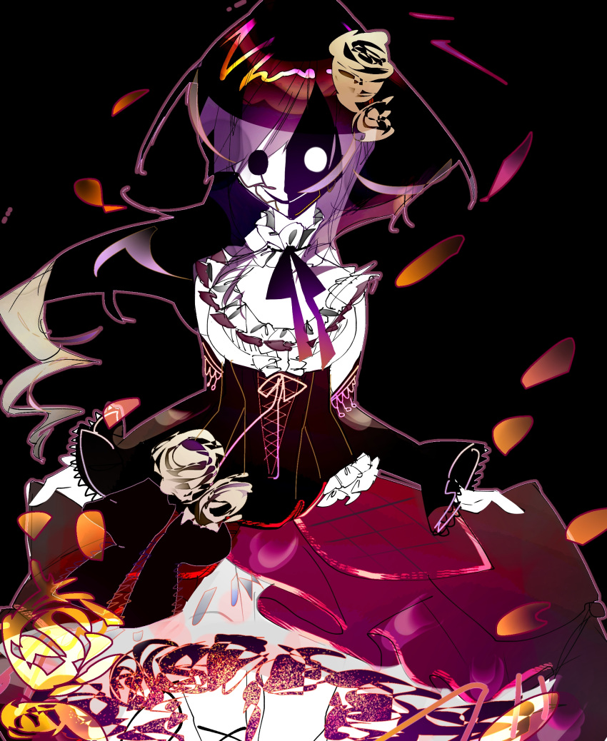 Safebooru - absurdres asahina mafuyu black dress colored skin dress ...
