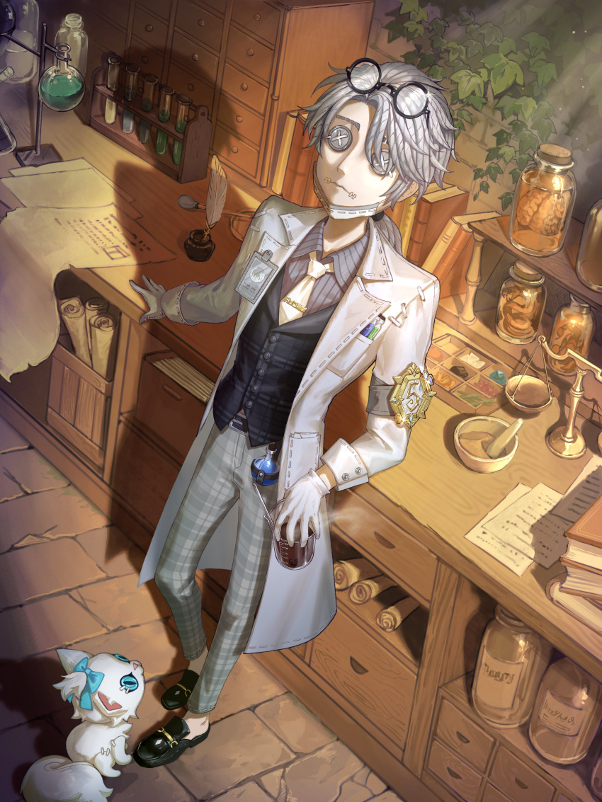 Safebooru - 1boy absurdres aesop carl aesop carl ("gatto") aqua pants ...