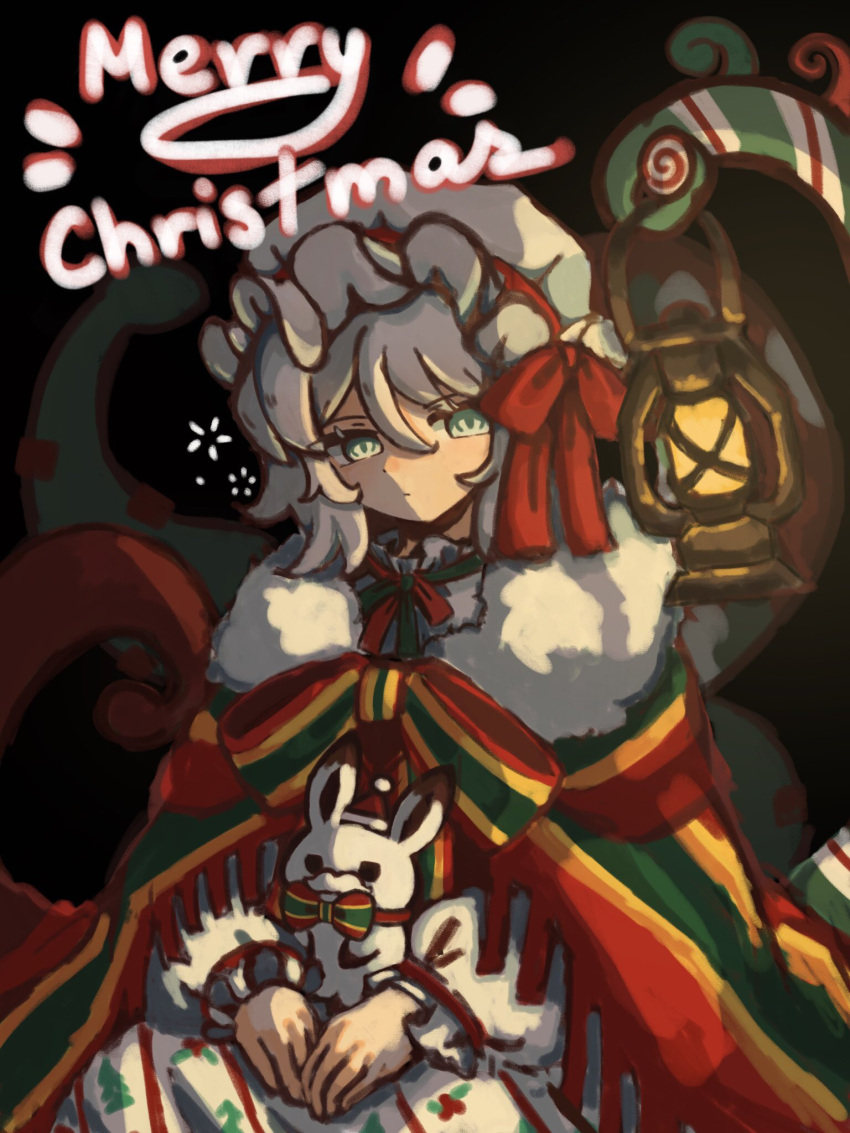 Safebooru - 1girl applepie13561 black background christmas nightmare (e ...