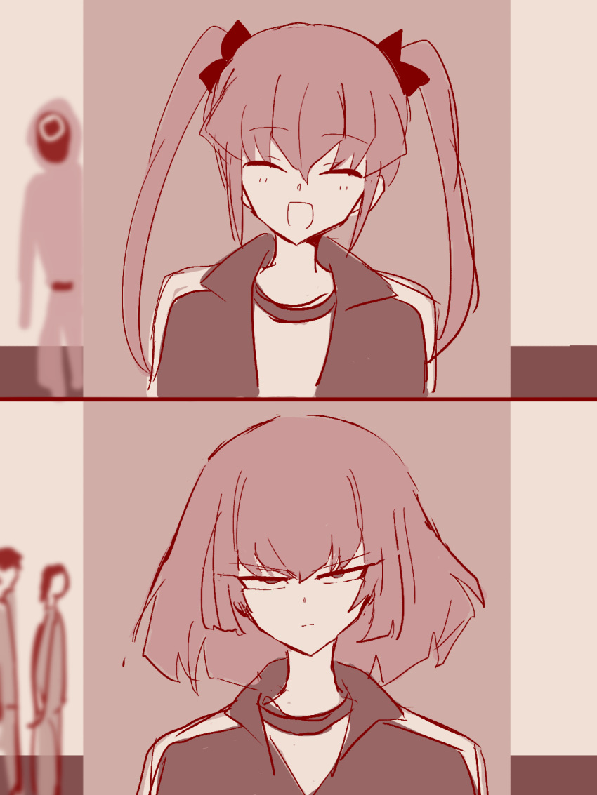 Safebooru Before And After Closed Eyes Closed Mouth Collar Highres Safebooru Before And After Closed Eyes Closed Mouth Collar Highres
