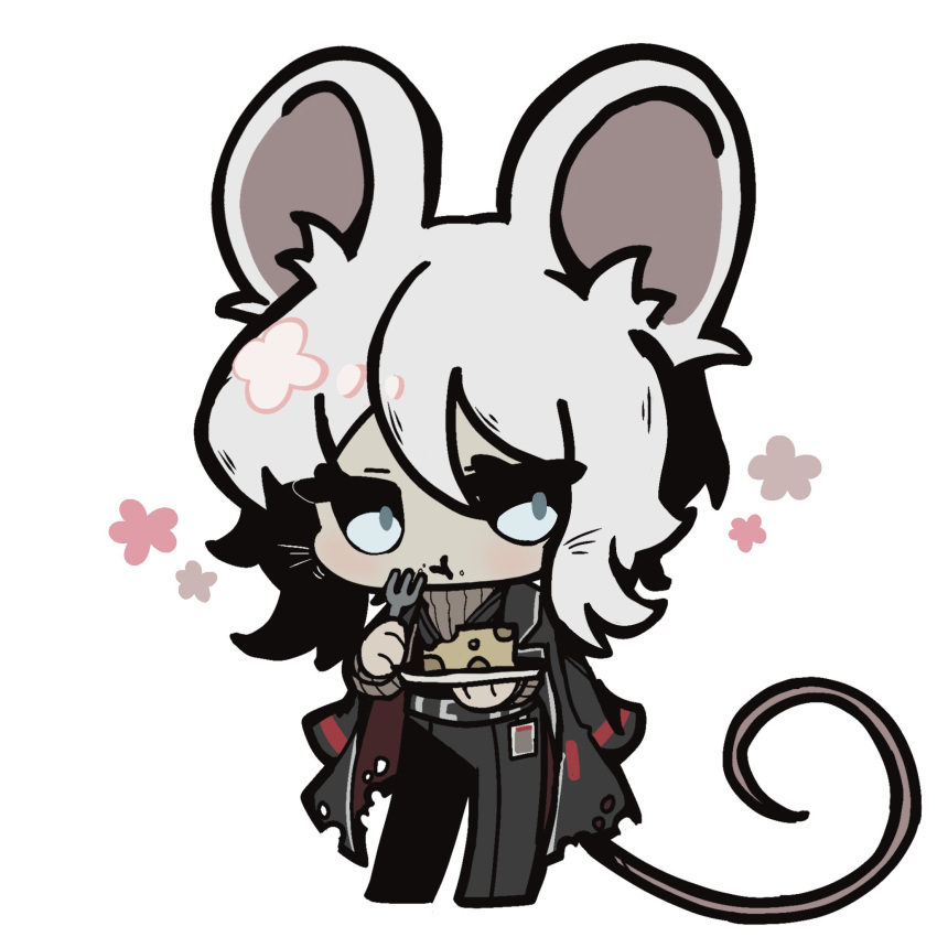 Safebooru - 1girl animal ears applepie13561 black coat black pants ...