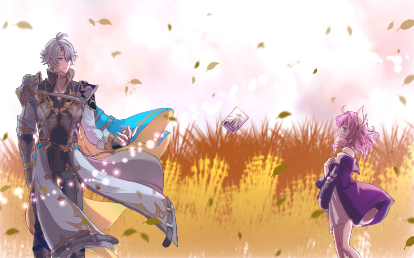 Safebooru - 1boy 1girl black gloves black pants blue eyes coat ...