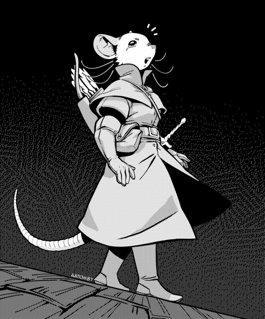 Safebooru - 1girl aatom87 animal ears arrow (projectile) artist name ...