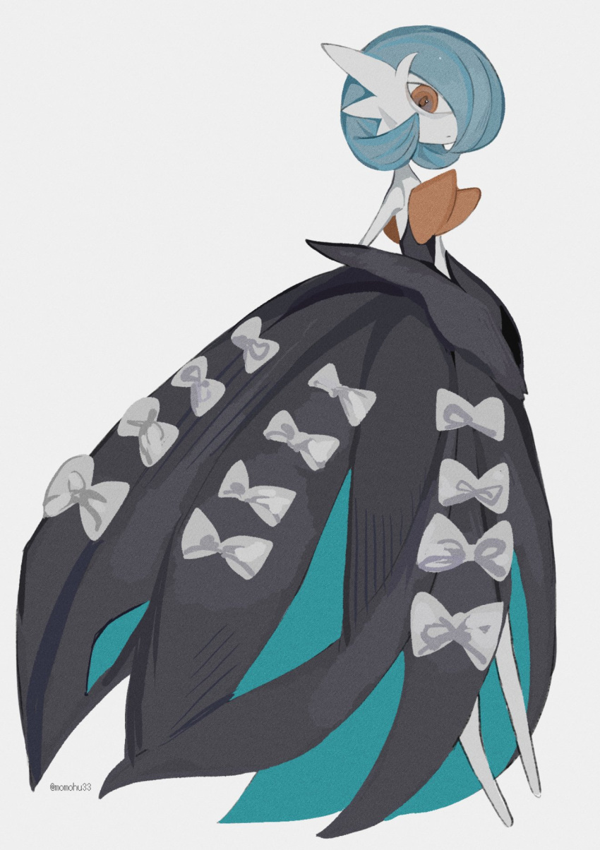 Safebooru - alternate color black dress blue hair colored skin dress ...