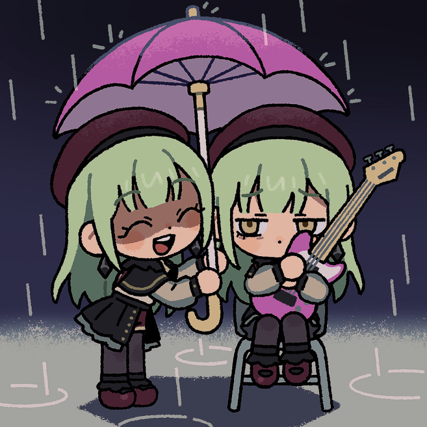 Safebooru - 2girls bang dream! bang dream! it's mygo!!!!! beret black pantyhose black skirt ...