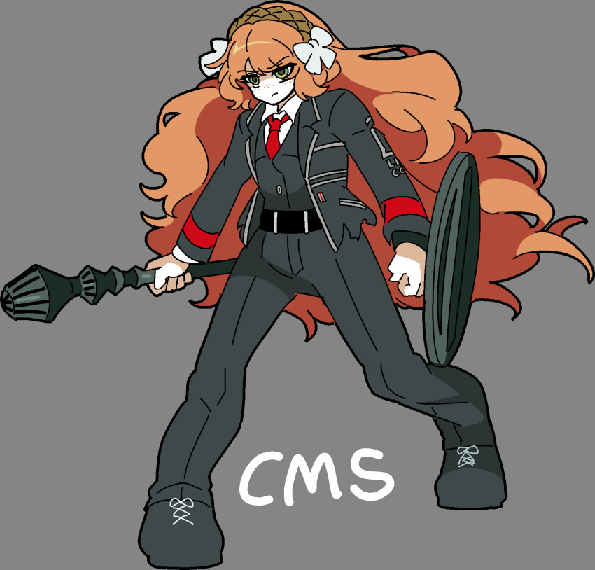 Safebooru - 1girl belt black jacket black pants black vest bow collared ...