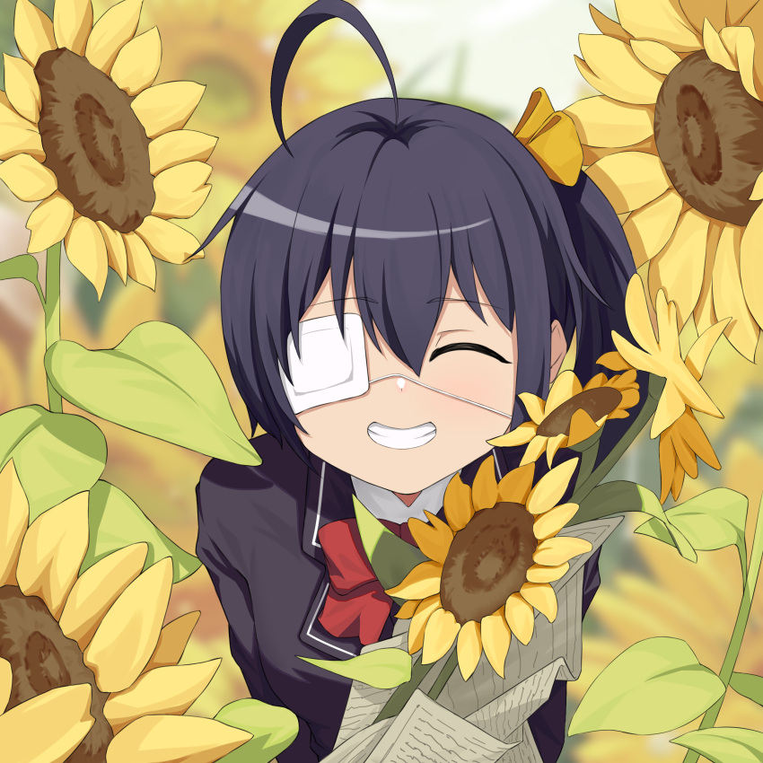 Safebooru - 1girl absurdres ahoge black hair black jacket blurry blurry ...