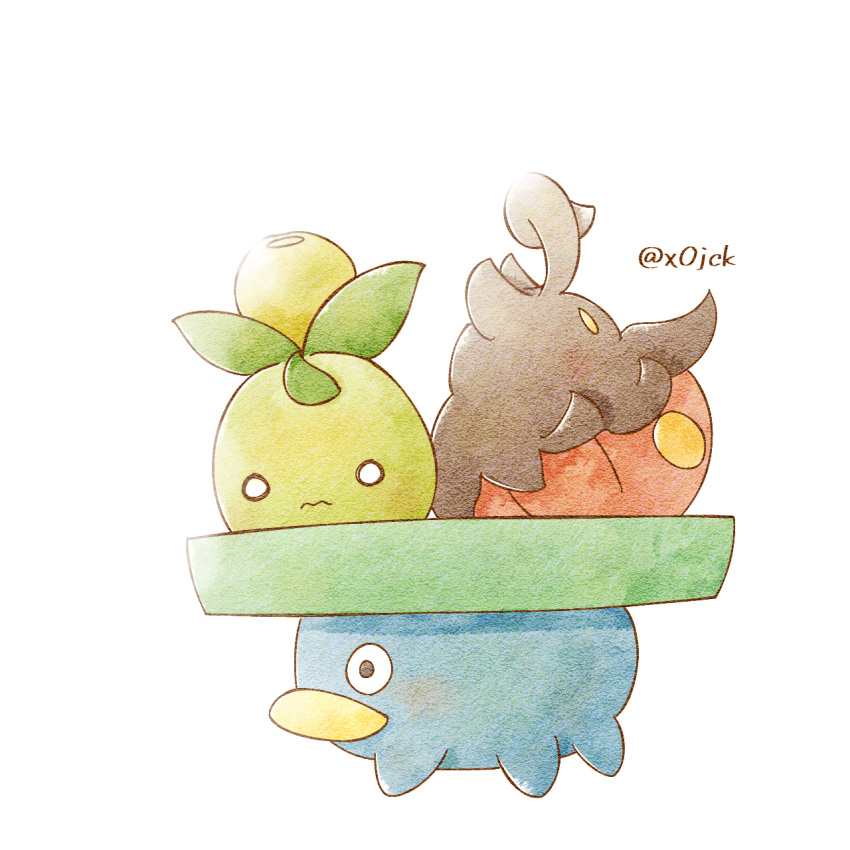 Safebooru - blush closed mouth from side highres jack-san lotad no humans o o pokemon pokemon ...