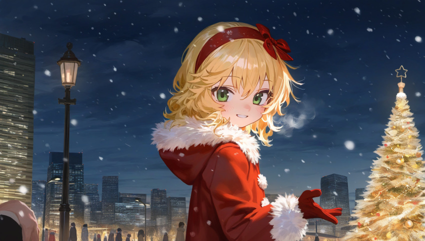 Safebooru - 1girl ai-generated bakkami blonde hair blush bow breasts ...