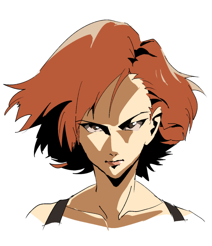 Safebooru - 1girl brown eyes brown hair closed mouth collarbone highres ...