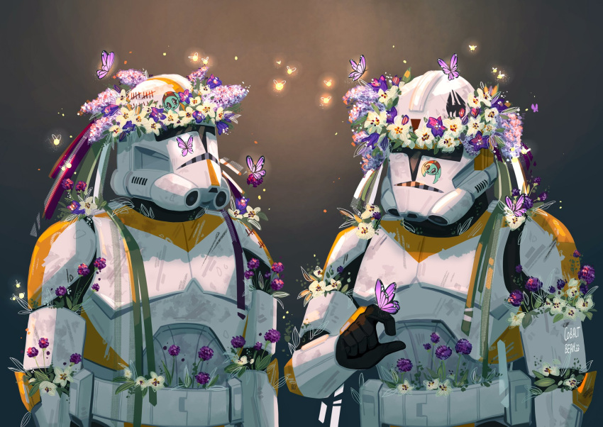 Safebooru - 2boys armor boil (star wars) bug butterfly clone trooper ...