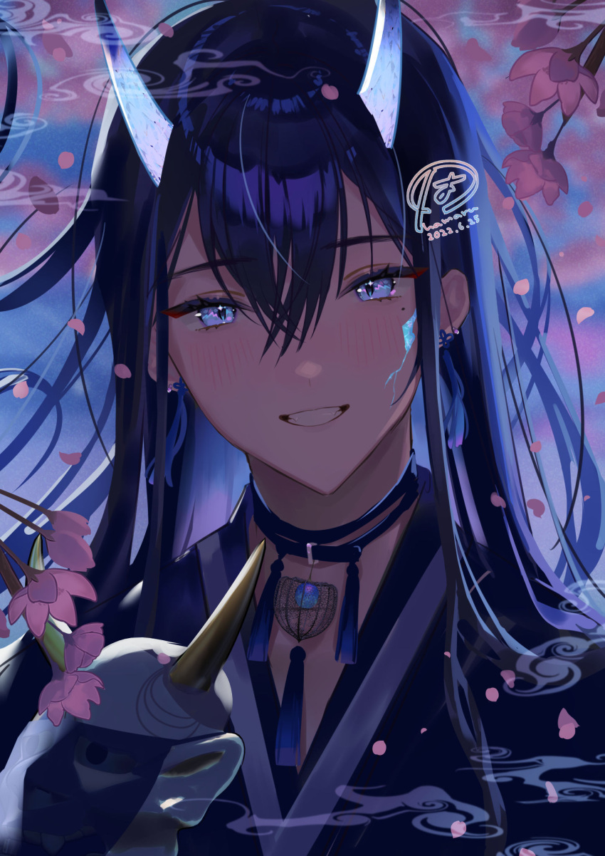 Safebooru - 1boy blue eyes blurry blurry background commentary request ...