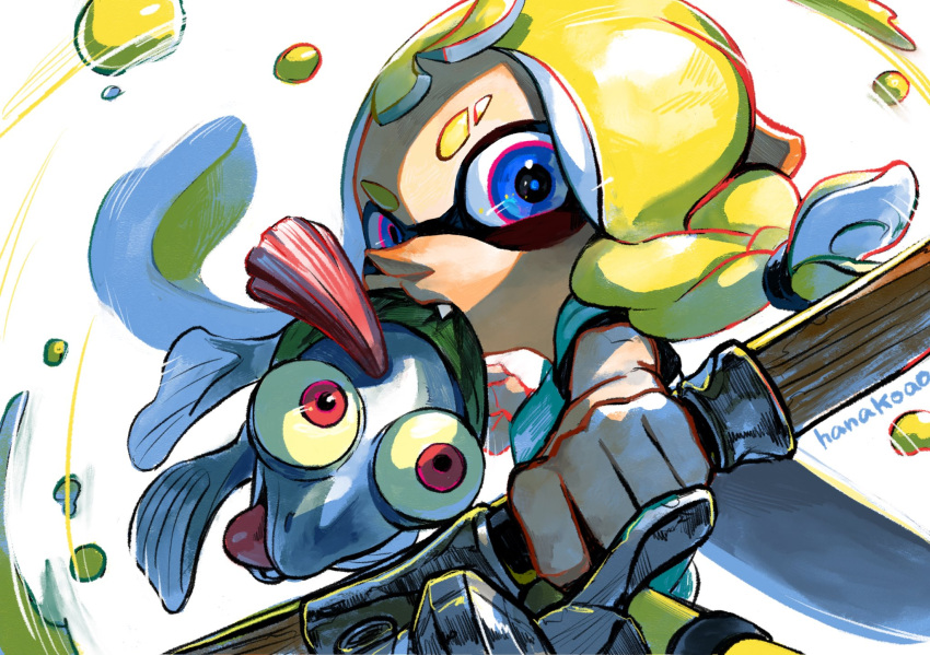 Safebooru - 1girl blonde hair blue eyes bow (weapon) braid creature ...