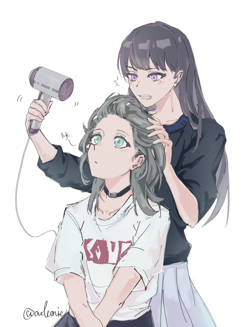 Safebooru - 2girls bang dream! bang dream! it's mygo!!!!! black choker black hair black shirt ...