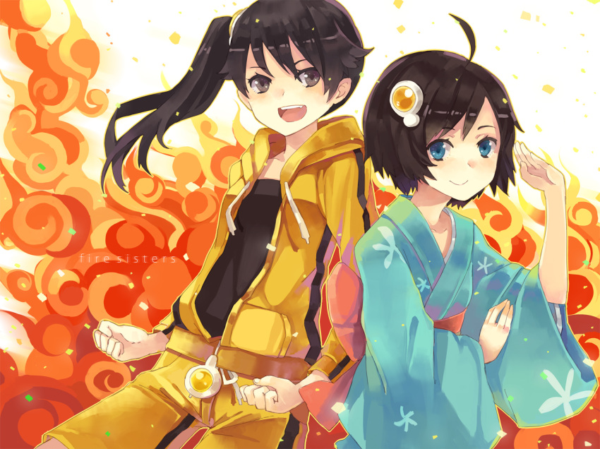 Safebooru - araragi karen araragi tsukihi black eyes black hair hao ...