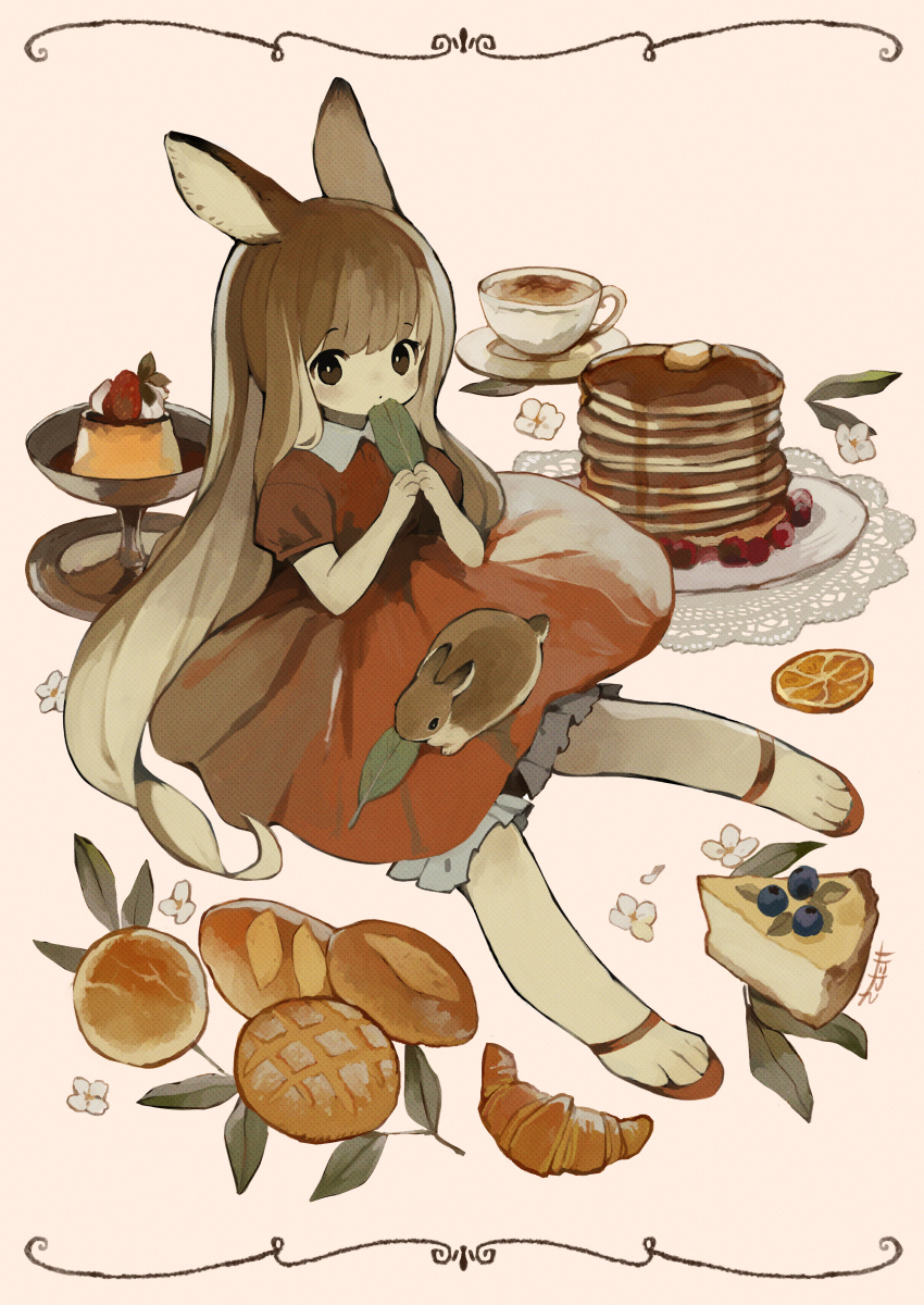 Safebooru - 1girl absurdres animal animal ears animal feet animal hands ...