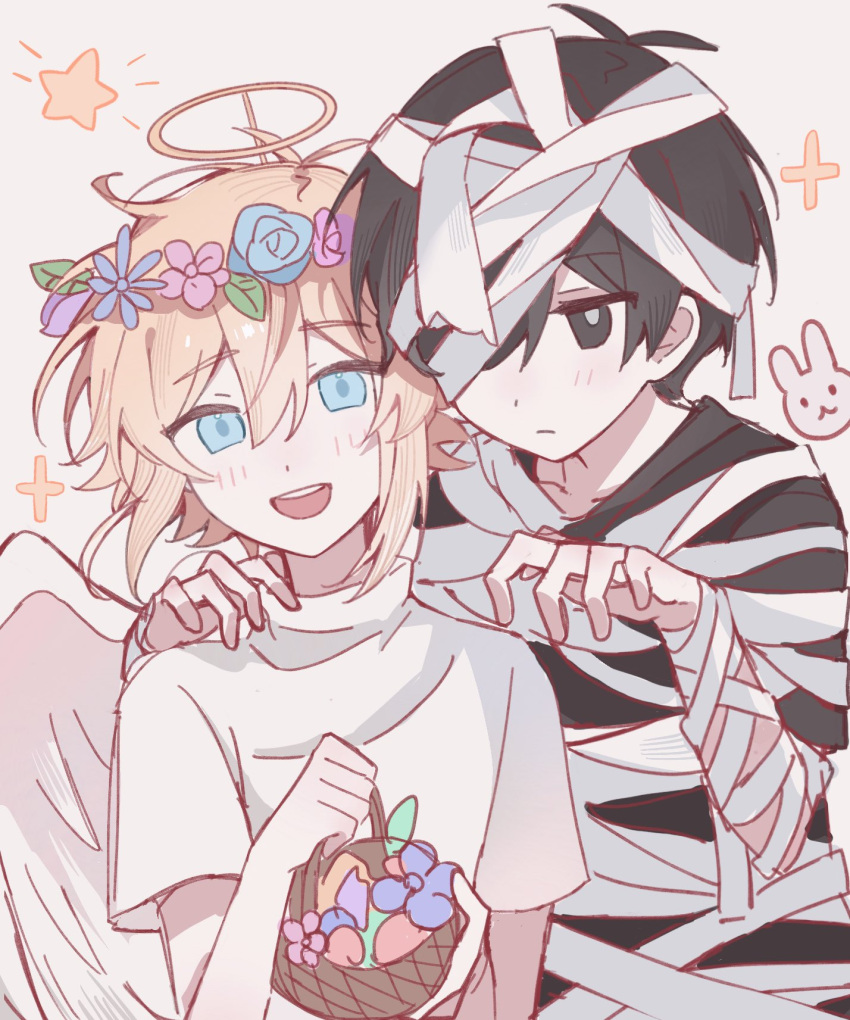 Safebooru - 2boys antenna hair basil (faraway) (omori) basil (omori ...