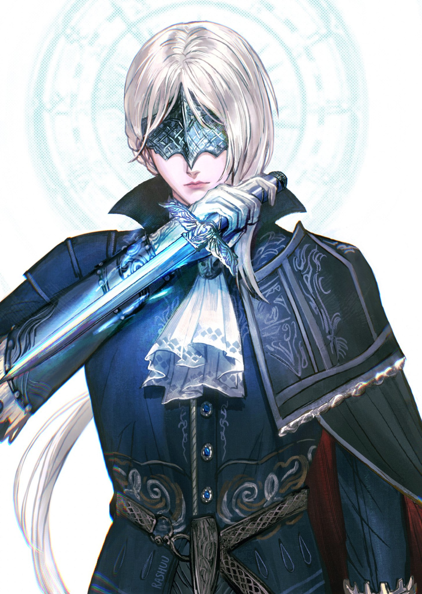 Safebooru - 1girl ascot cape chromatic aberration commentary dagger ...