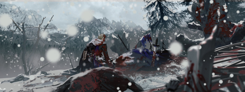 Safebooru - 1boy battlefield blonde hair blood dimitri alexandre ...