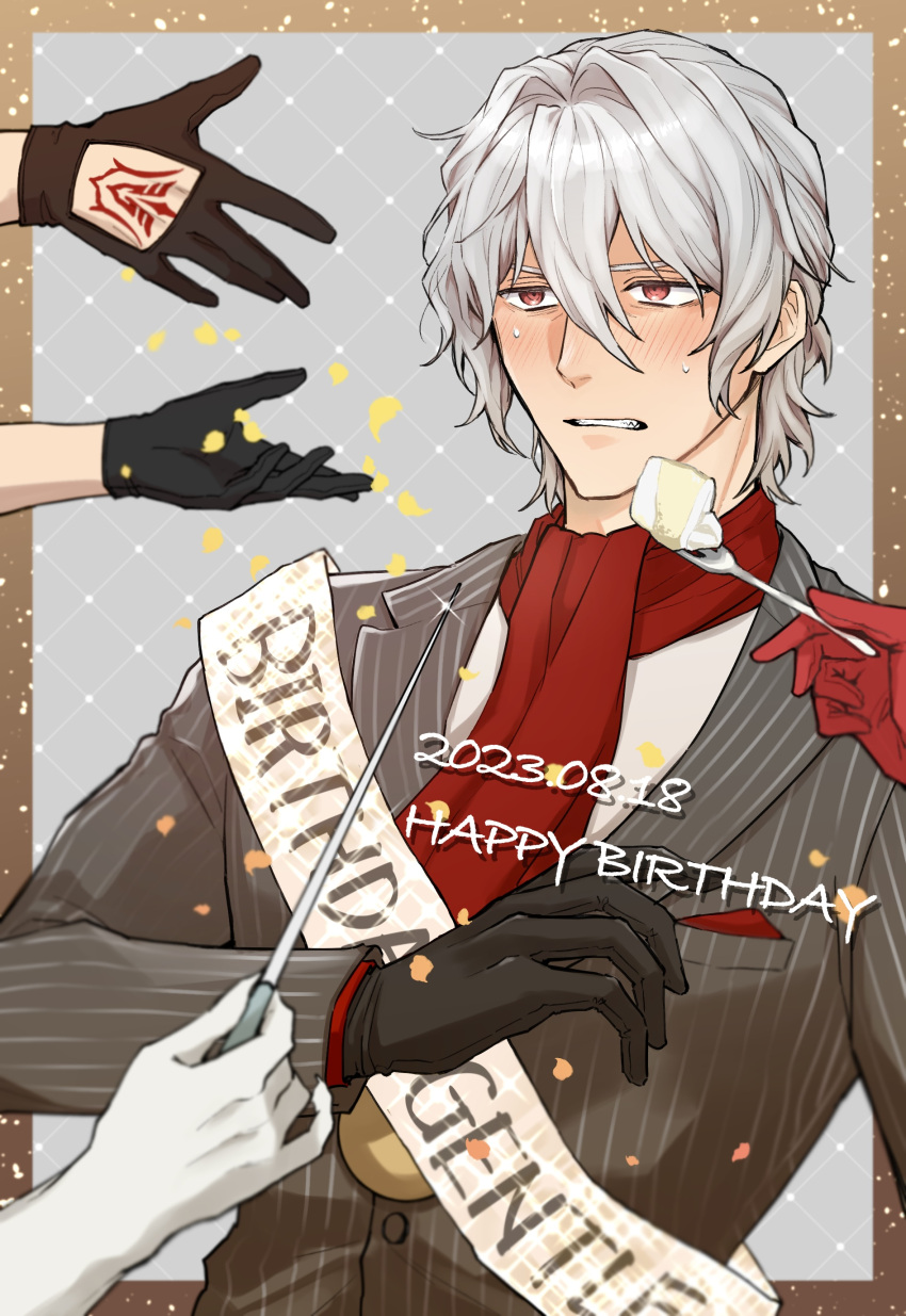 Safebooru - 1boy absurdres antonio salieri (fate) black gloves blush ...
