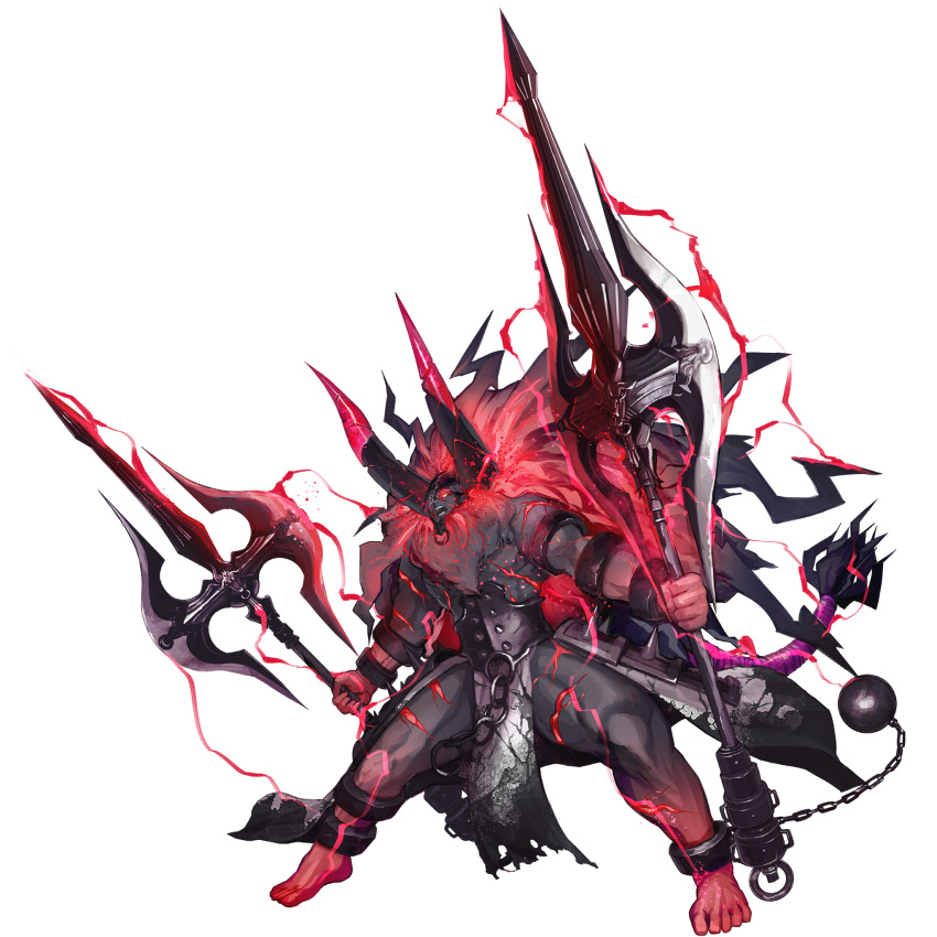 Safebooru - 1boy alternate form anklet armor asterios (fate) axe ball ...