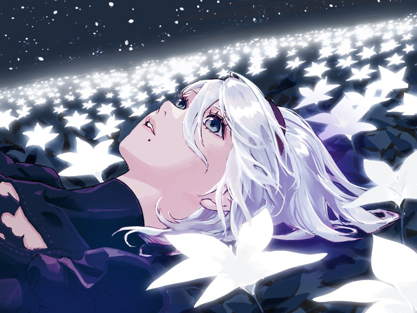 Safebooru - 2b (nier:automata) blue eyes field flower flower field ...