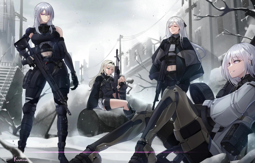 Safebooru - 6+girls ak-12 ak-12 (girls frontline) ak-15 ak-15 (girls frontline) an-94 an-94 ...