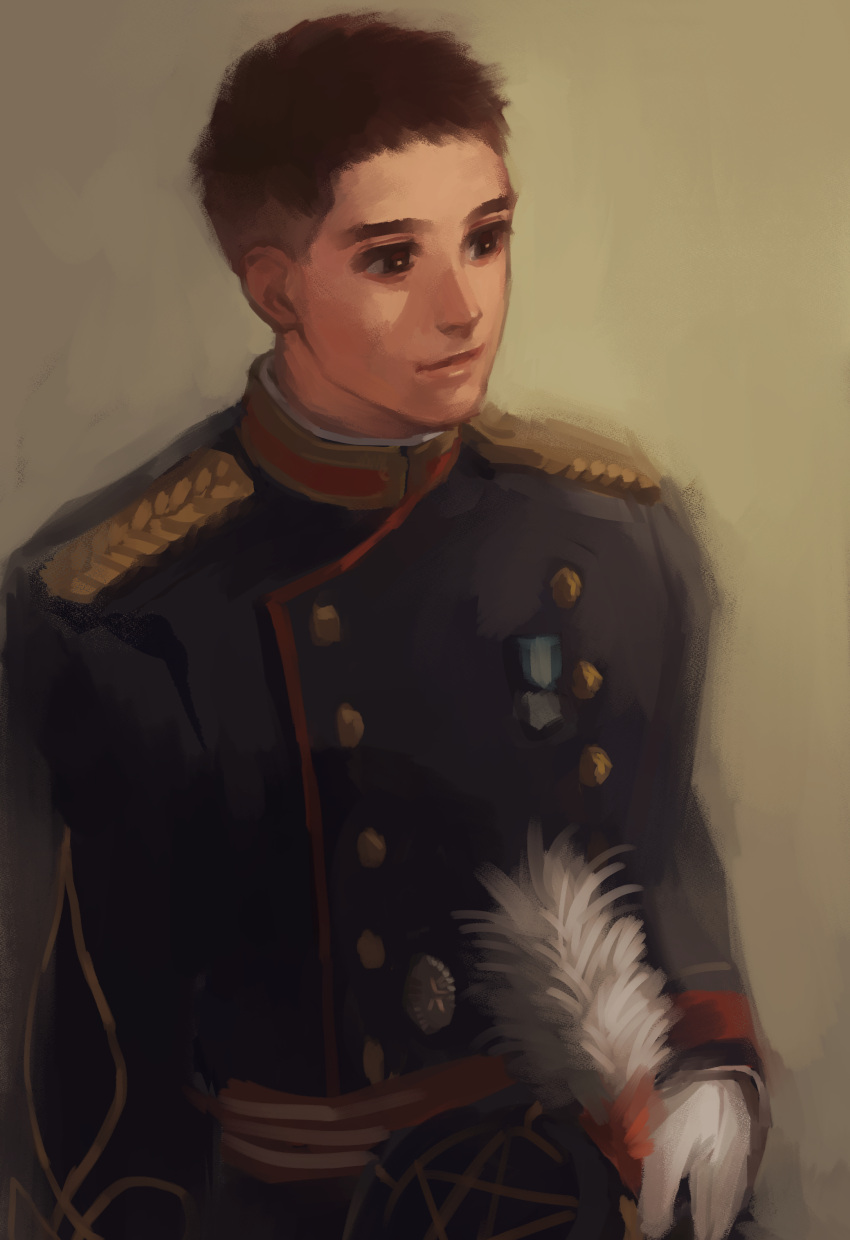 Safebooru - 1boy absurdres black eyes black hair closed mouth expressionless gloves golden kamuy ...