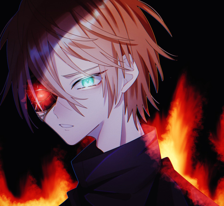 Safebooru - 1boy alternate costume bad id bad twitter id black ...